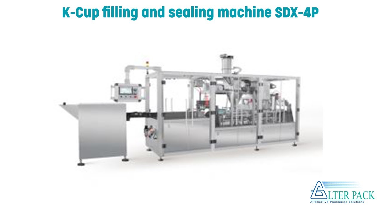 K-Cup filling and sealing machine SDX-4P - YouTube