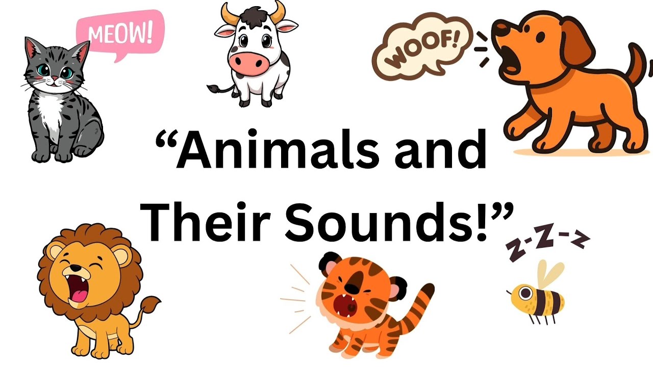 Animal Sounds for kids & toddlers 🐯🎵 | Guess the sound of Animal ...