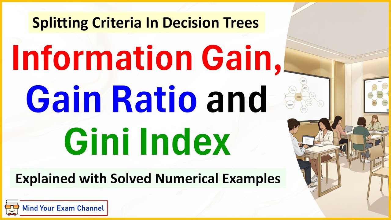 7. Information Gain, Gini Index & Gain Ratio to split Decision Trees ...