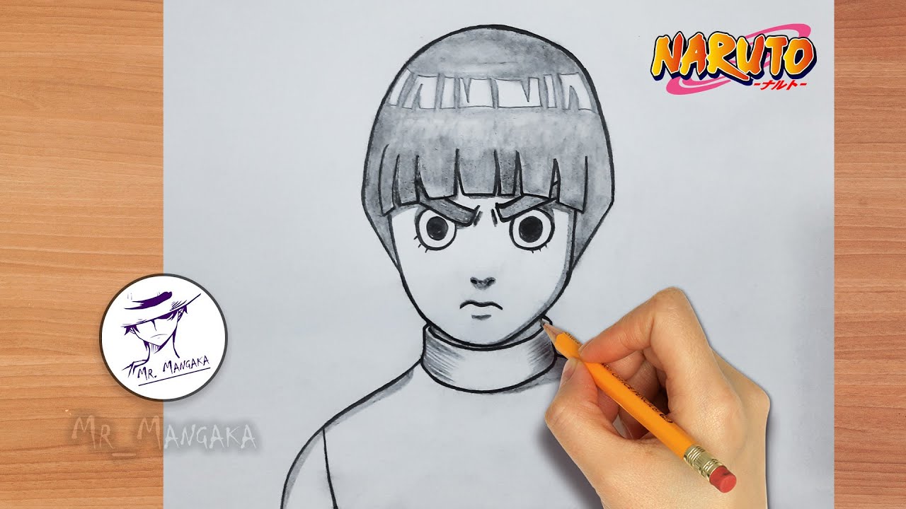 How to Draw Rock Lee Step by Step from Naruto | STEP BY STEP - YouTube