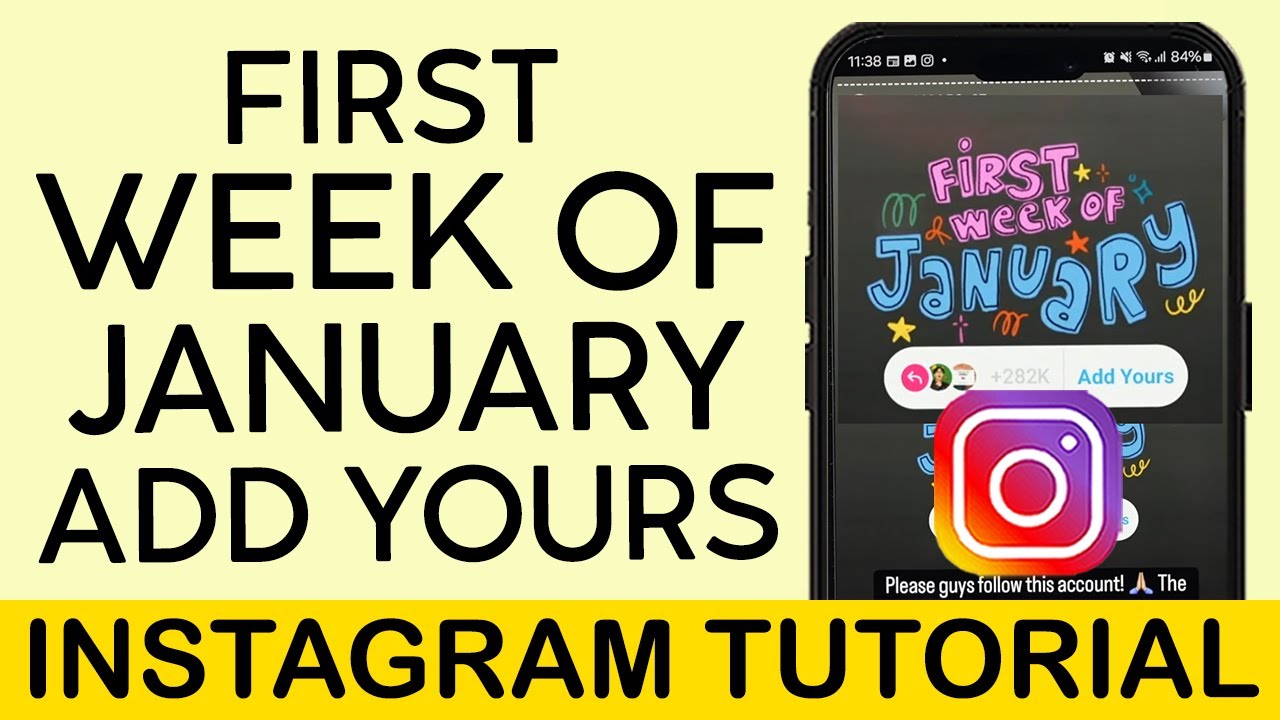 First Week of January Add Yours Template Instagram Story | Add yours ...