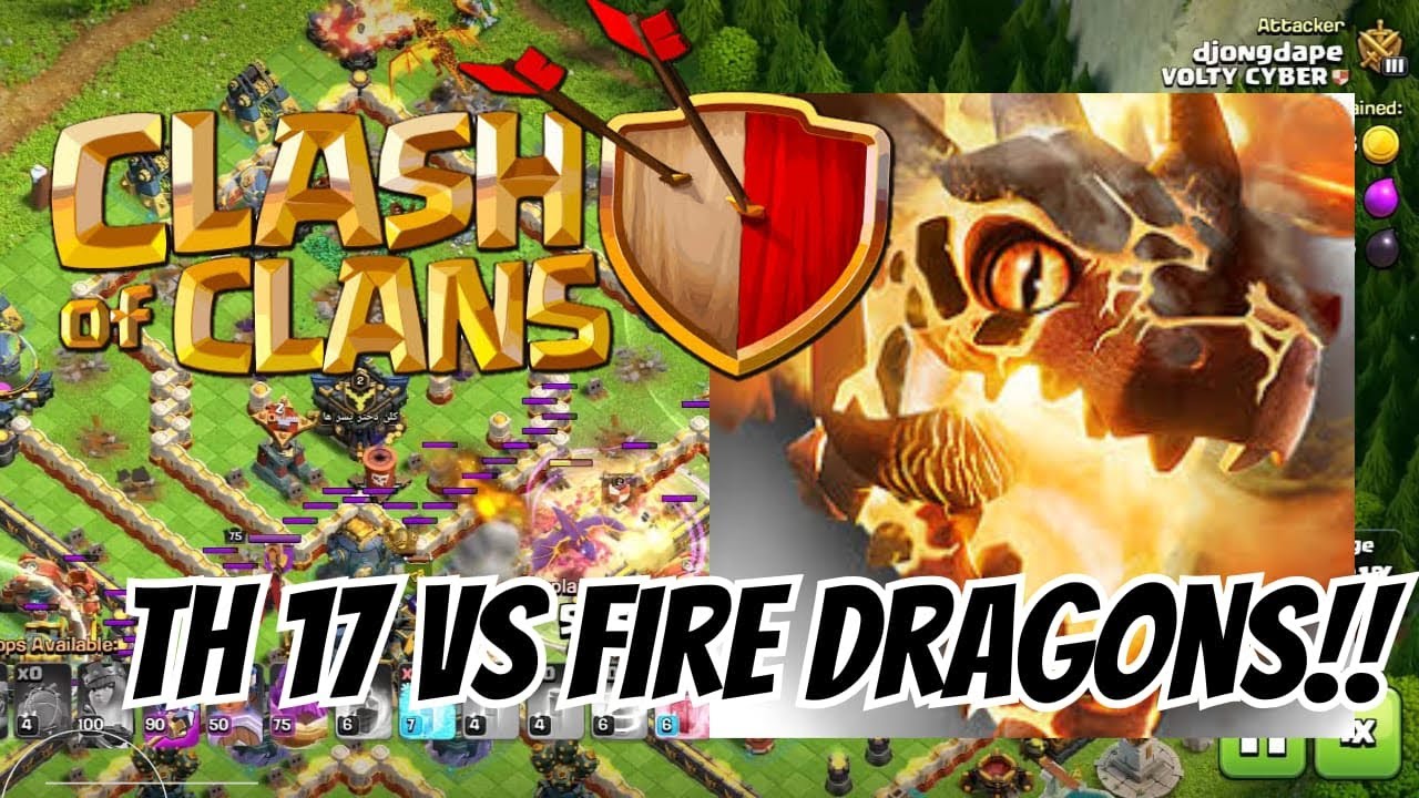 FIRE DRAGONS 🔥 #clashofclans #coc #gaming #modified #warbattles - YouTube