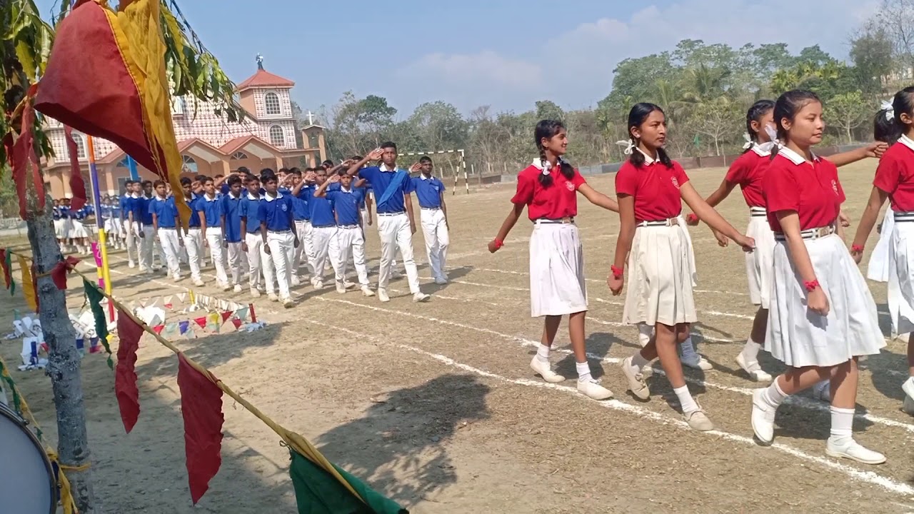 March Past by Students / Sports Week / St. Jude's High School Nagrijuli ...