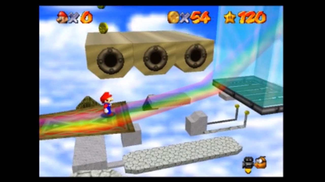 Super Mario 64 - Rainbow Ride 100 Coins + Somewhere Over the Rainbow in ...