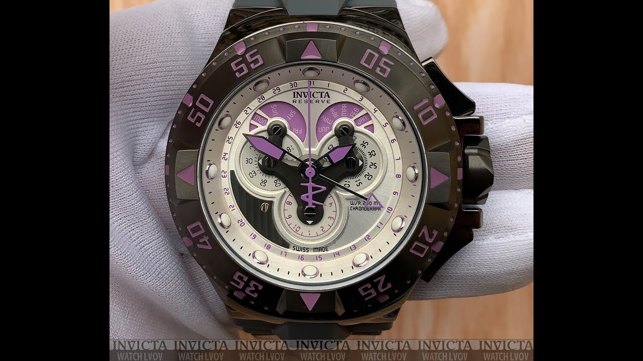 Мужские швейцарские часы Invicta 18559 Reserve Excursion Master Swiss Made - YouTube