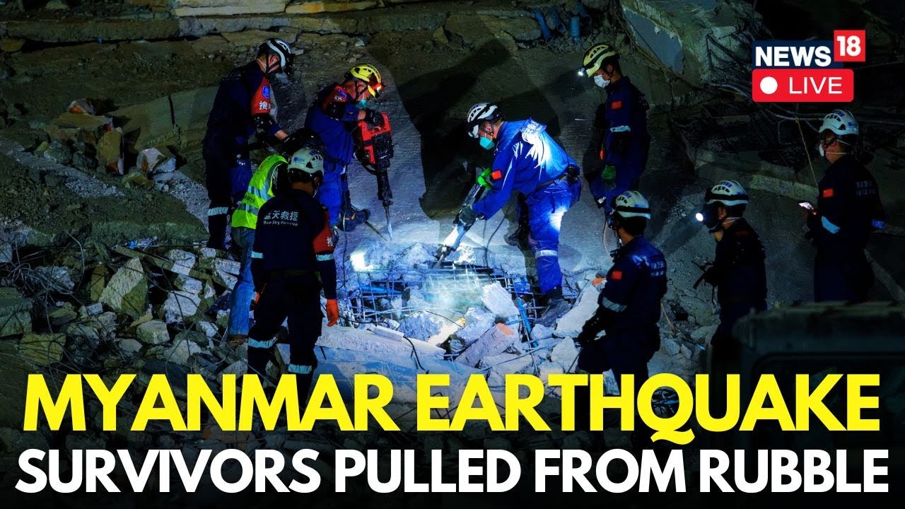 Myanmar Earthquake Video | Watch Rescue Teams Save Lives | Unseen ...