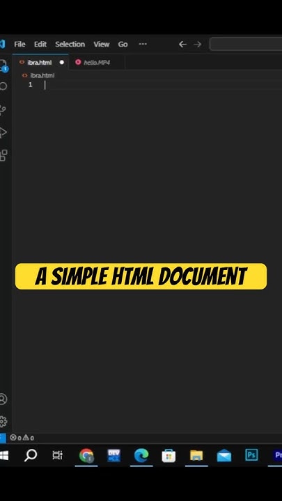 A Simple Html Document Coding Html Htmltutorial Htmlcode 5789