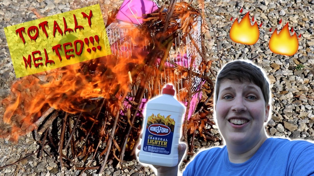 BURNING THE TINY HAMSTER CAGE - YouTube