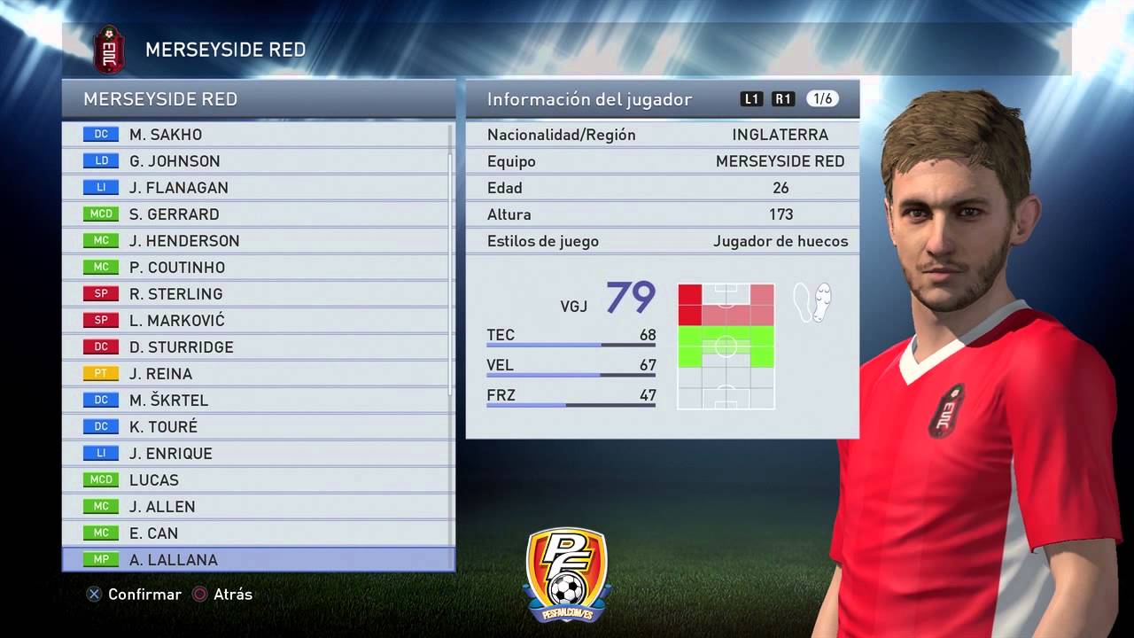 [PES 2015 Versión Final PS4] Caras/Faces & Estadísticas/Stats ...