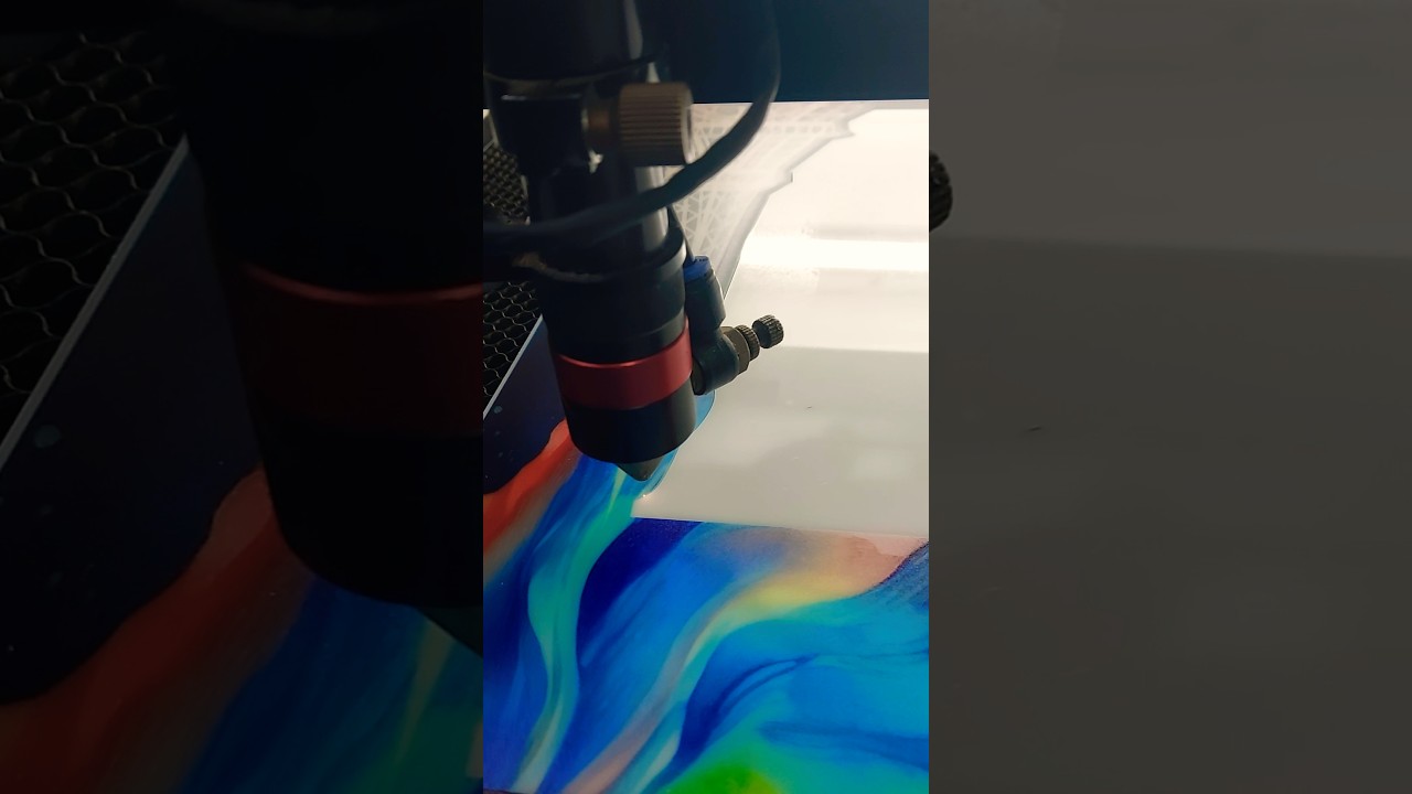 UV printing || Laser cutting - YouTube