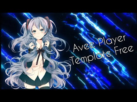 AVEE PLAYER TEMPLATE FREE ANIME BLUE GIF|ver. 1.2.194 - YouTube