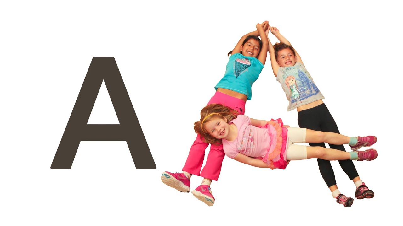 Human Alphabet (letter A) - YouTube