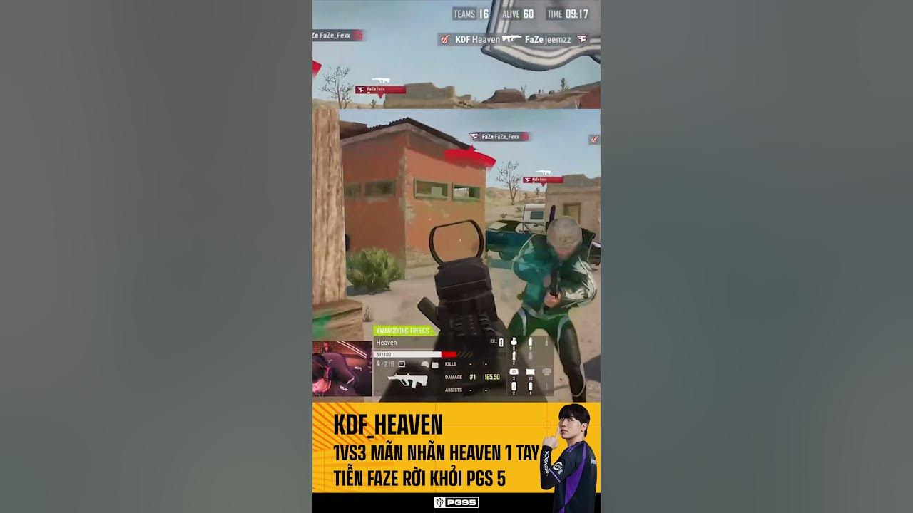 🏆 [Highlights PGS 5] KDF_Heaven 1vs3 đẳng cấp - 3 thành viên FaZe thăng thiên trong sự bất lực ...