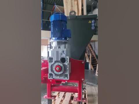 PYTHON Schredder versus grosz Holzskelet Pallet - YouTube