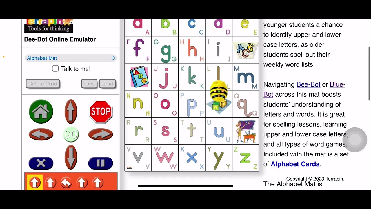 Bee-Bot online - YouTube