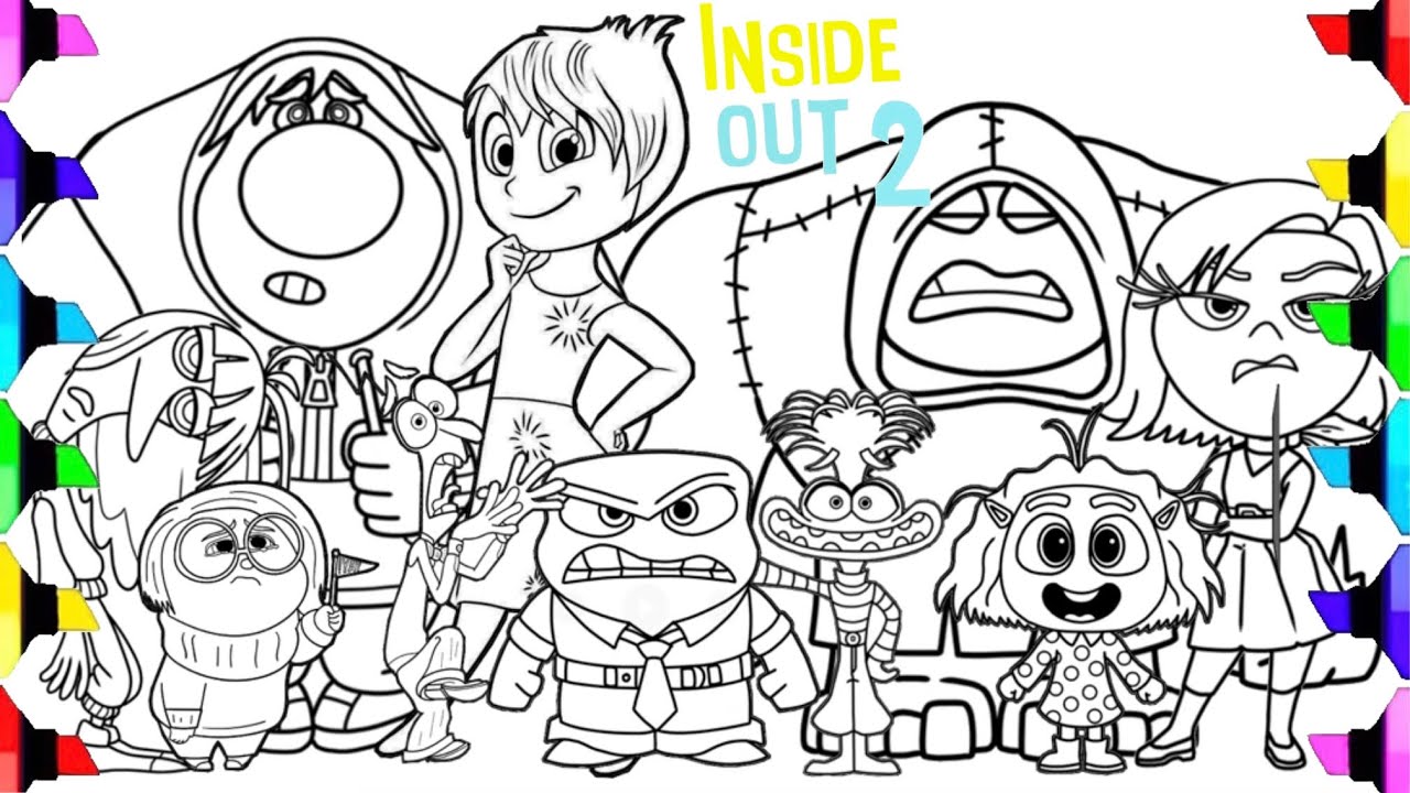 How to Color Inside Out 2/ new coloring pages All Characters/ NCS Music ...