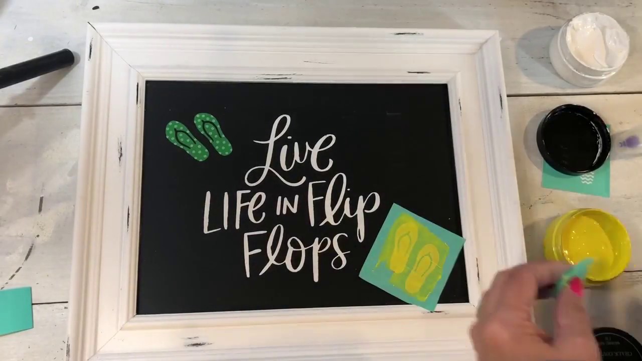 How to Use Chalk Couture Chalk Paste and Chalk Transfer Designs - YouTube