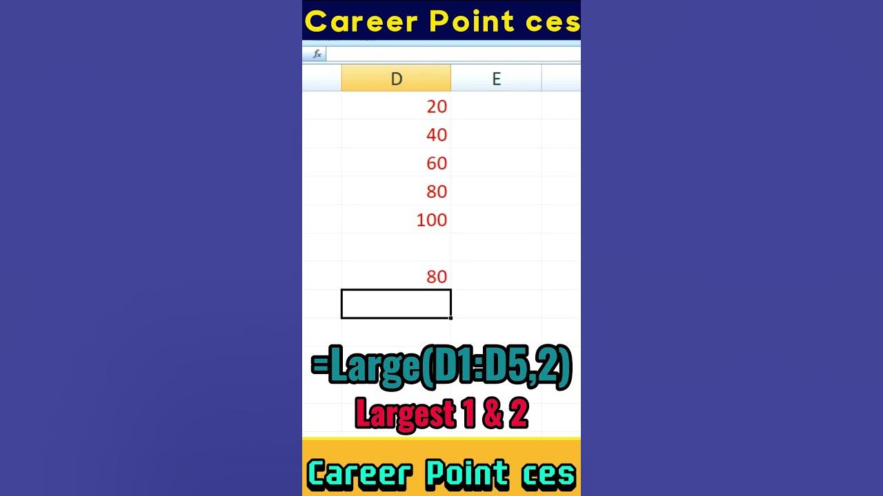 Large Msexcel Excel Large Viral Exceltutorial Careerpointces Viralvideo Add
