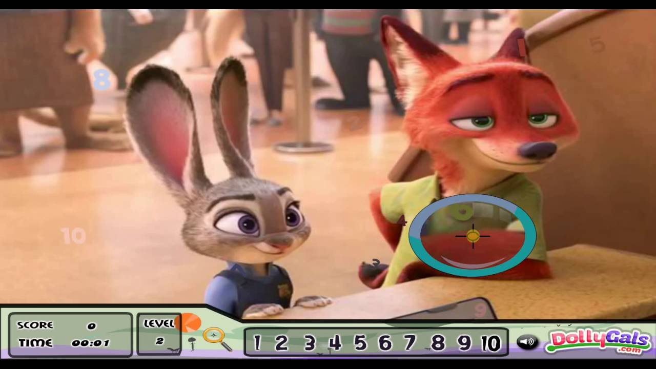 Zootopia- Hidden Numbers Game - YouTube