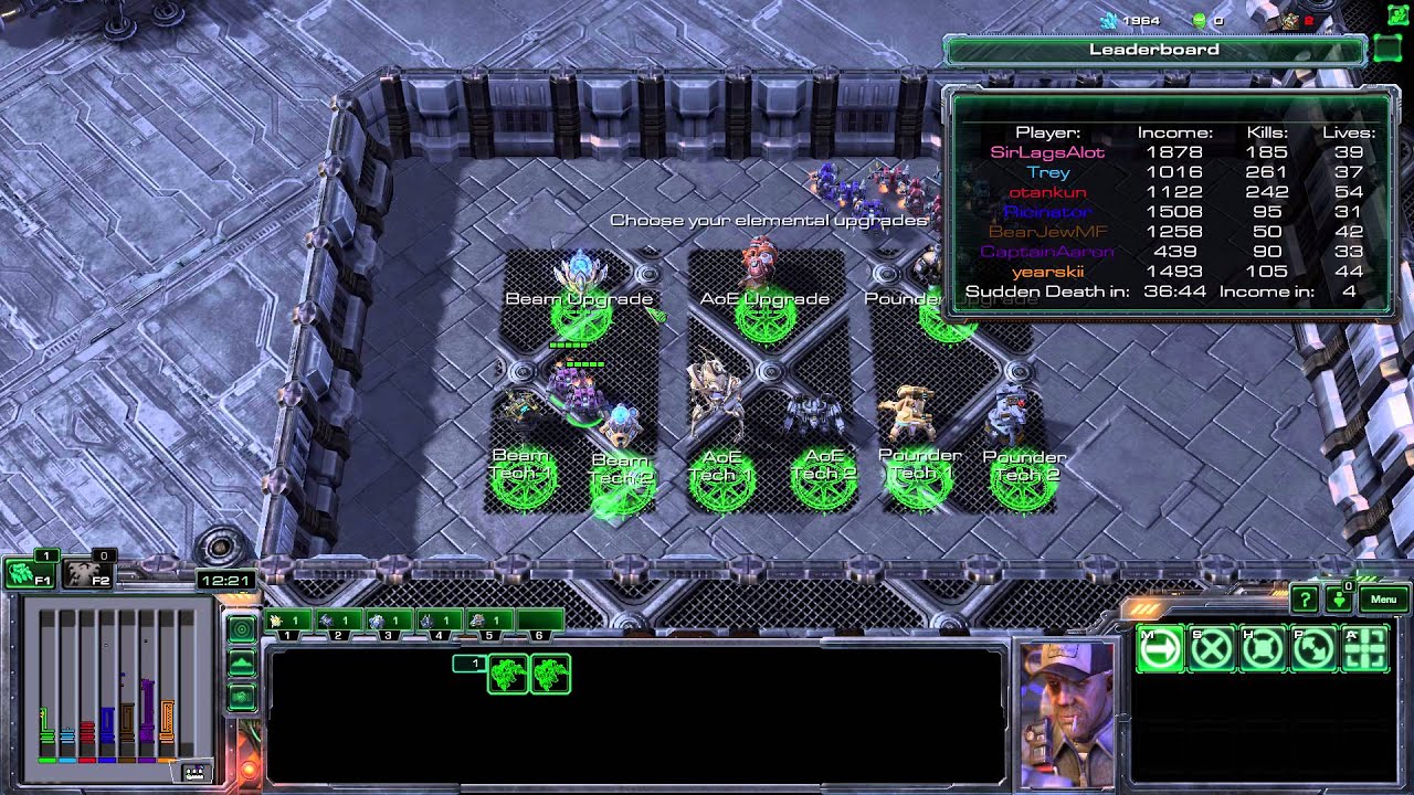 StarCraft II Line Tower Wars - YouTube