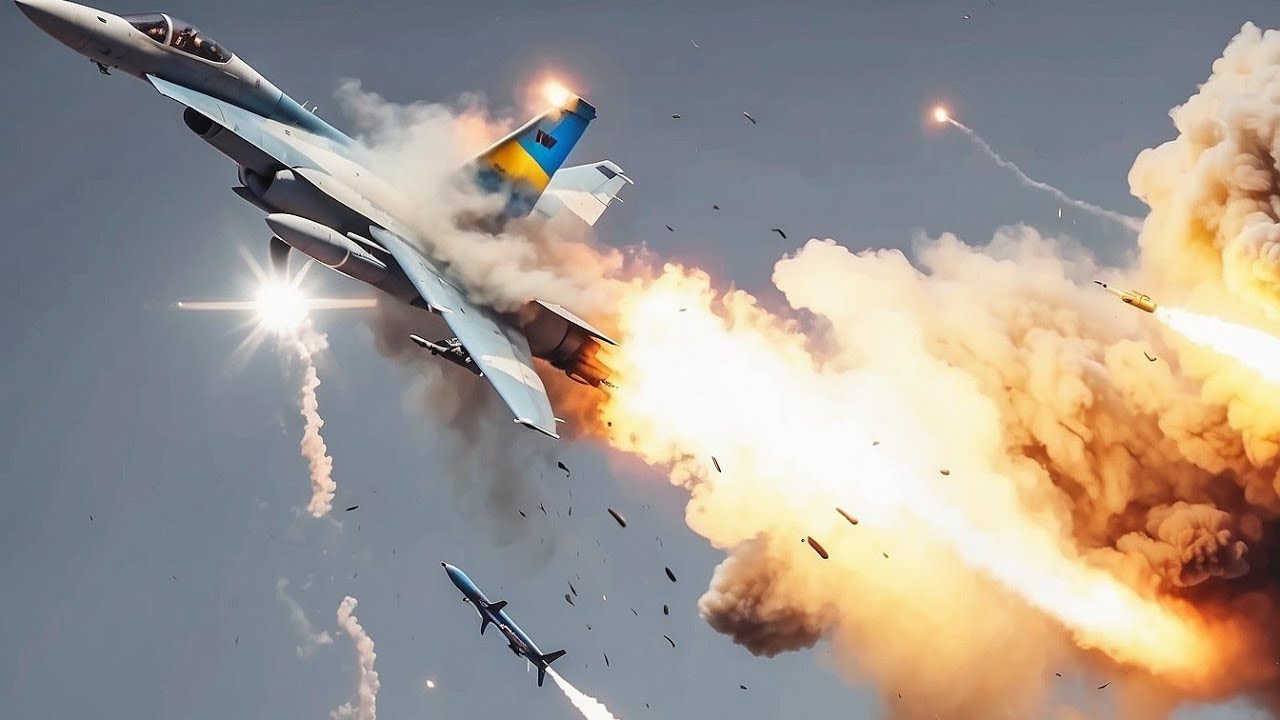 Ukrainian MiG-29 Aircraft Carrying French AASM-250 Guided Bomb Shot ...