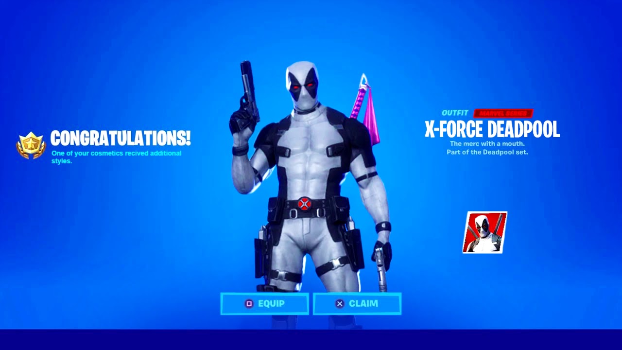 3 NEW DEADPOOL REWARDS IN FORTNITE! (X-Force Deadpool) - YouTube