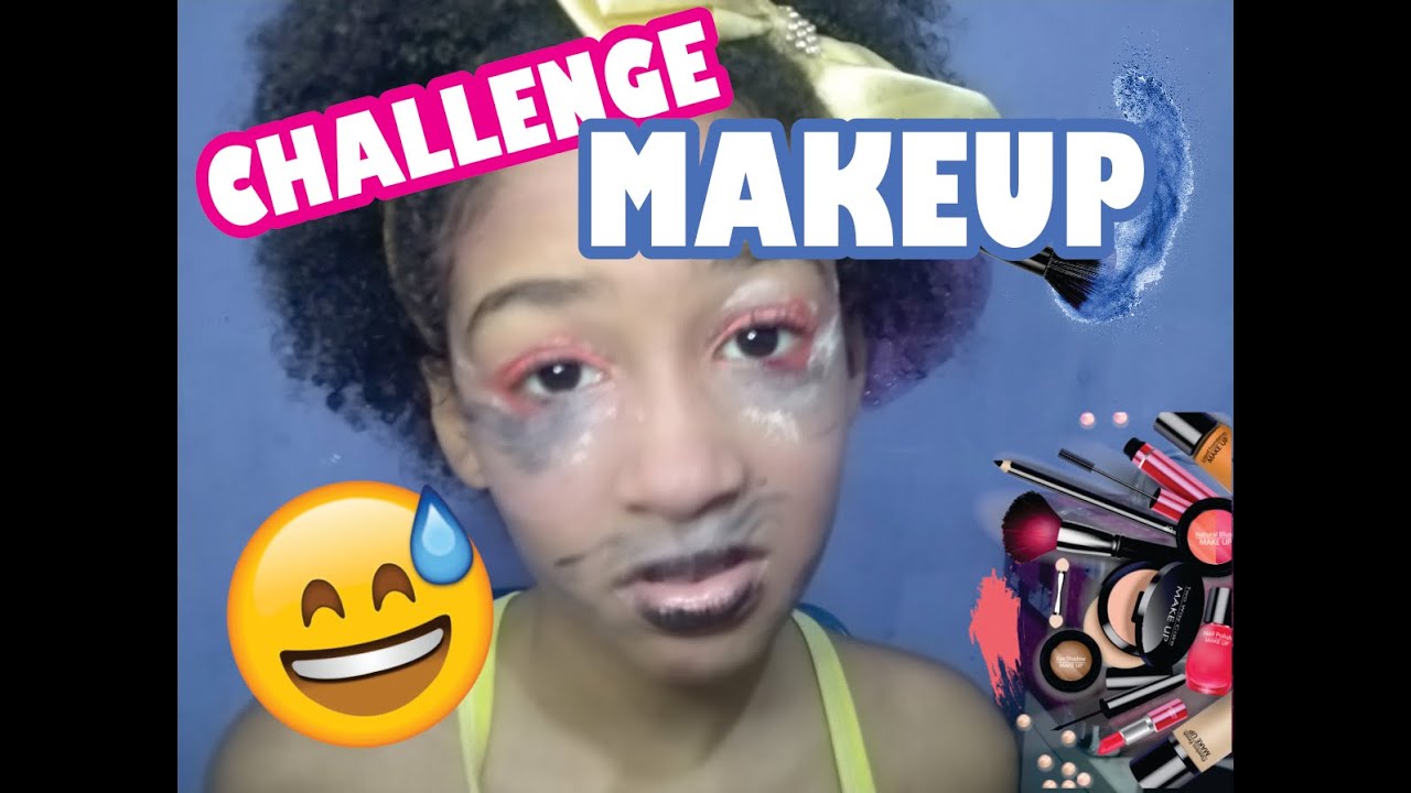 DESAFIO DE MAQUIAGEM (CHALLENGE MAKEUP) - YouTube