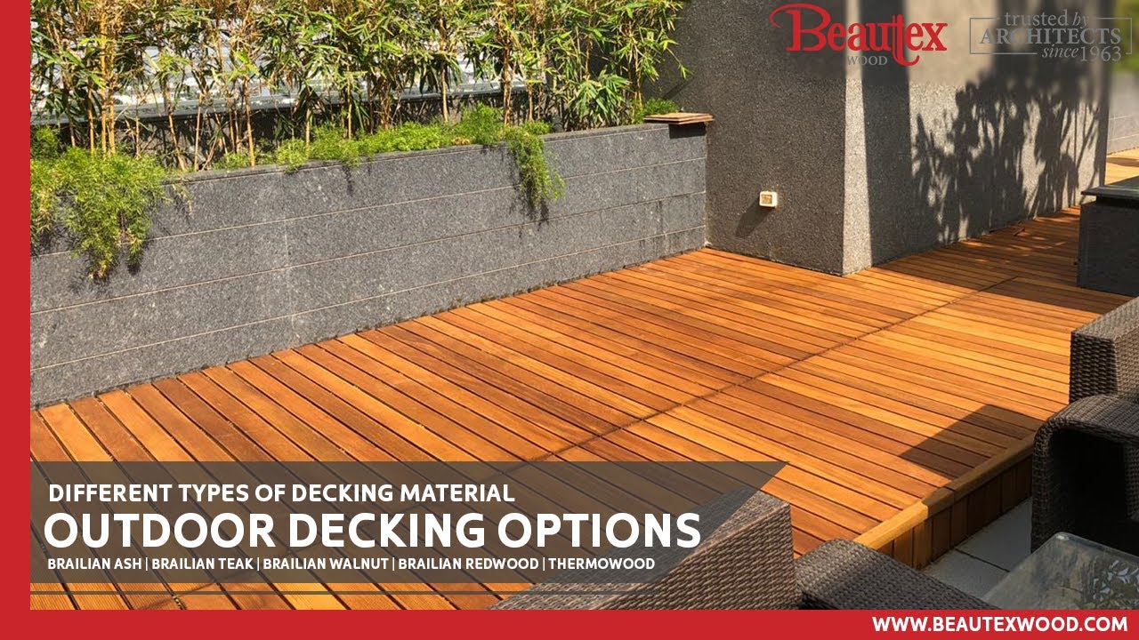Different types of Decking Material | Outdoor Decking Options - YouTube