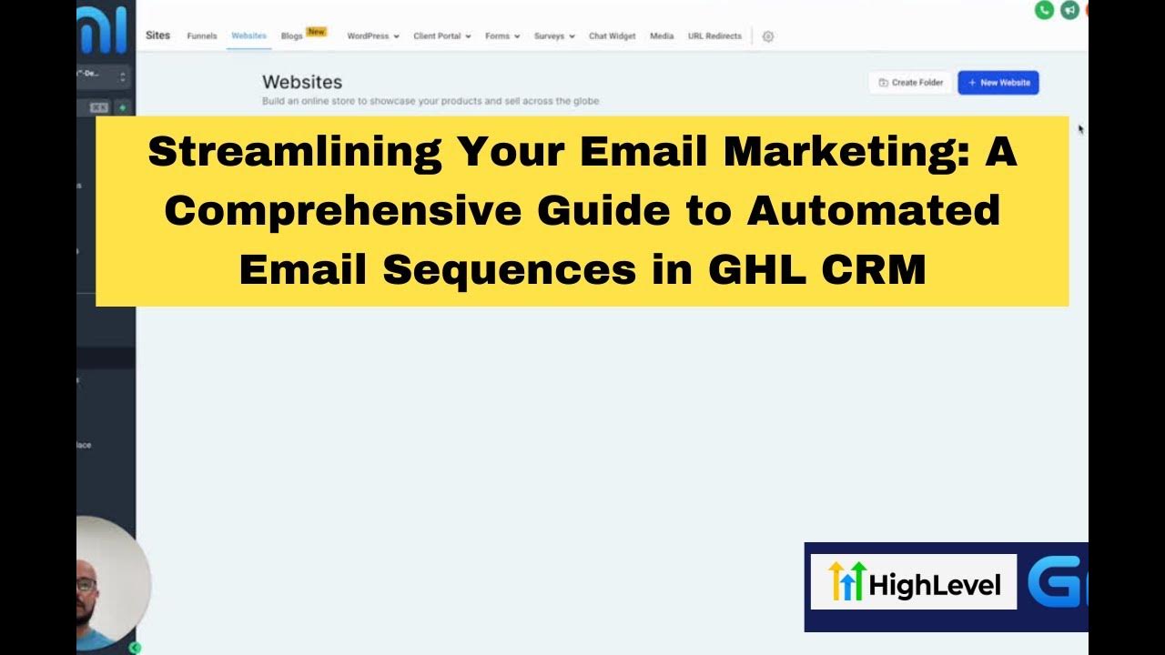 GHL CRM Automation Streamlining Email Sequences and Follow ups - YouTube