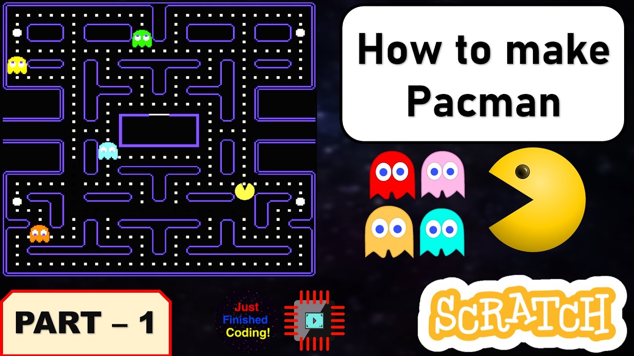 Pacman In Scratch 🤩 Part 1 Just Finished Coding Youtube