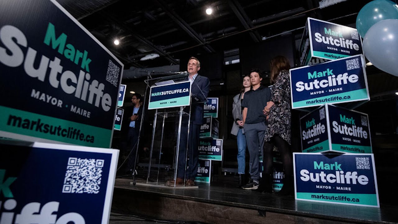 Mark Sutcliffe elected mayor of Ottawa - YouTube