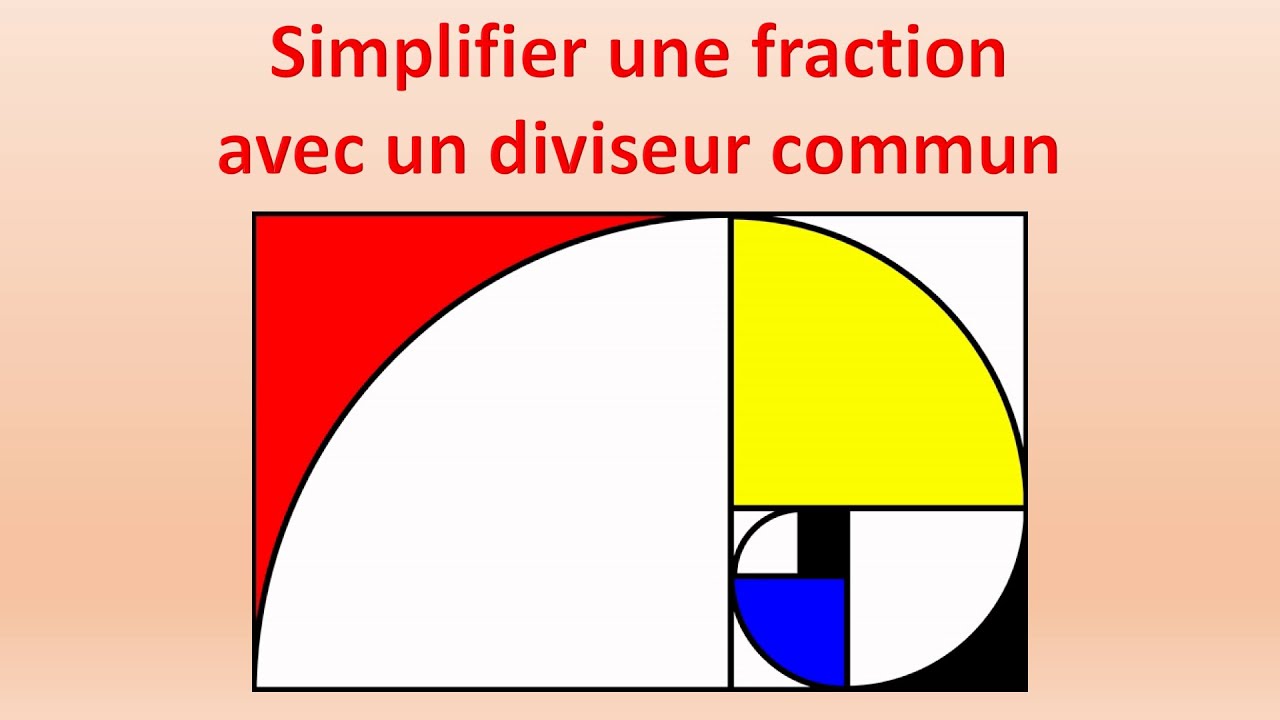 5️⃣ Simplifier une fraction avec un diviseur commun - YouTube