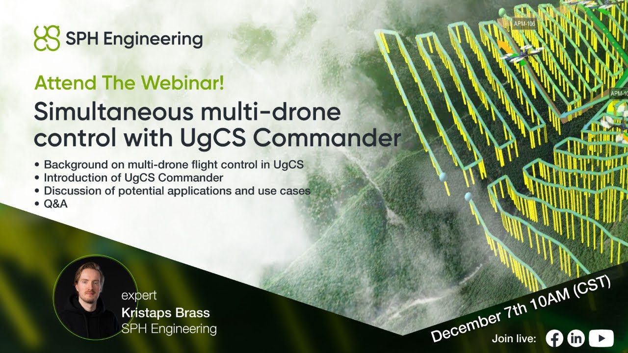 Live Discussion | Simultaneous multi-drone control with UgCS Commander - YouTube