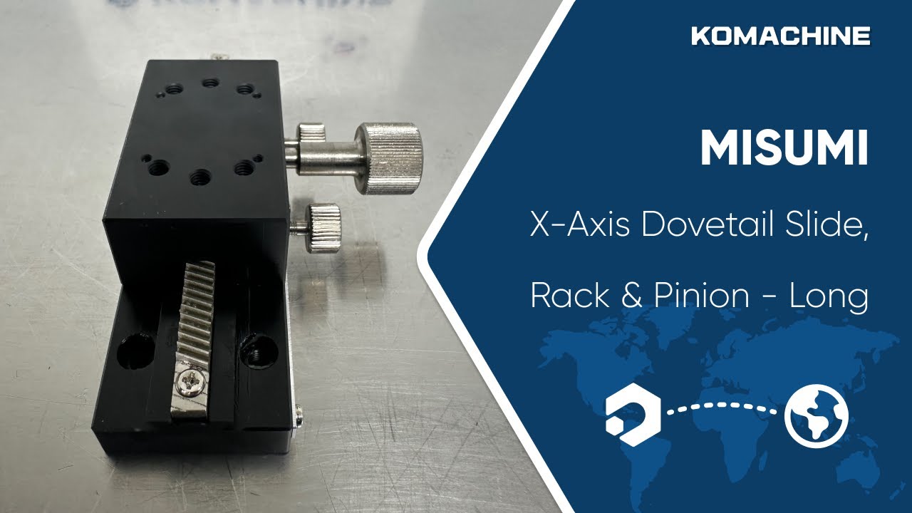 MISUMI / X-Axis Dovetail Slide, Rack & Pinion - Long (XDTLS100) / INV ...