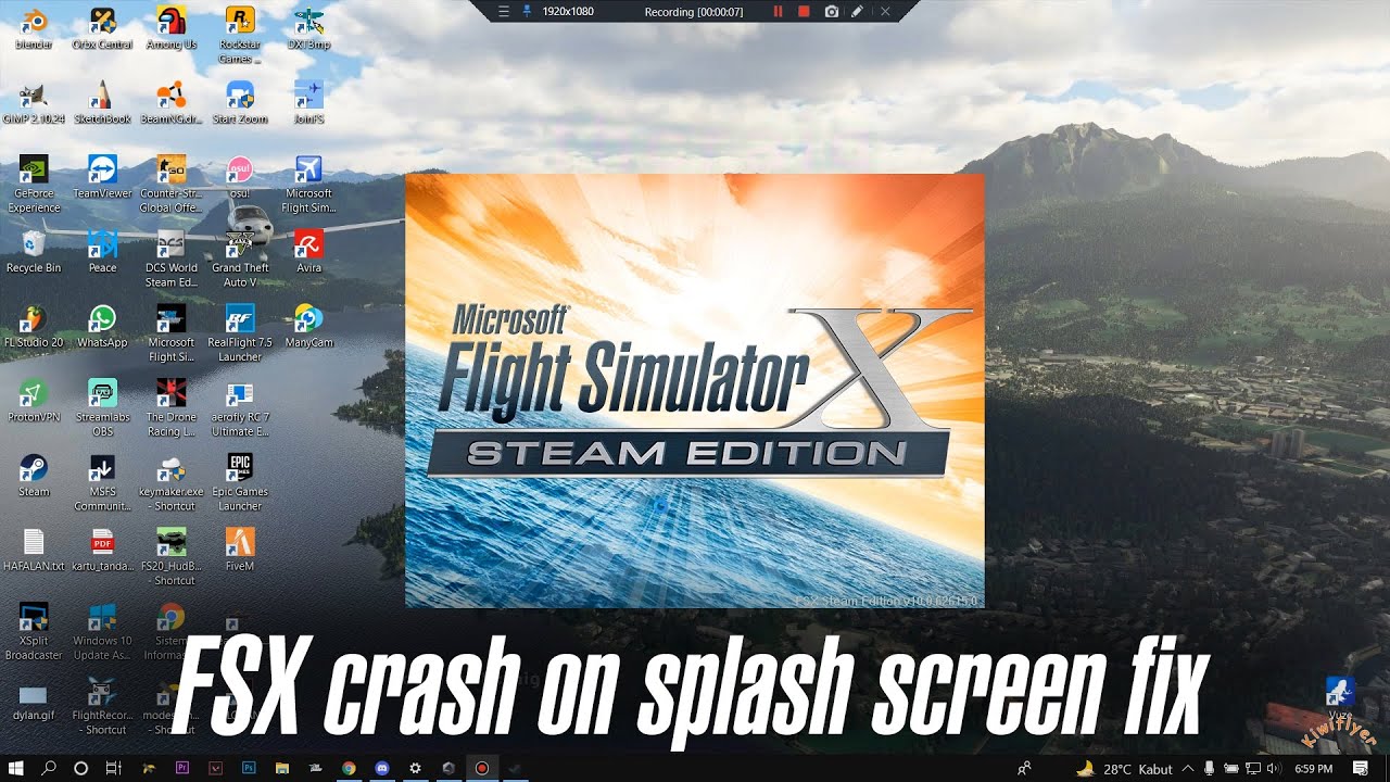 FSX 2021 crash on splash screen - my 2 solutions - Microsoft Flight ...