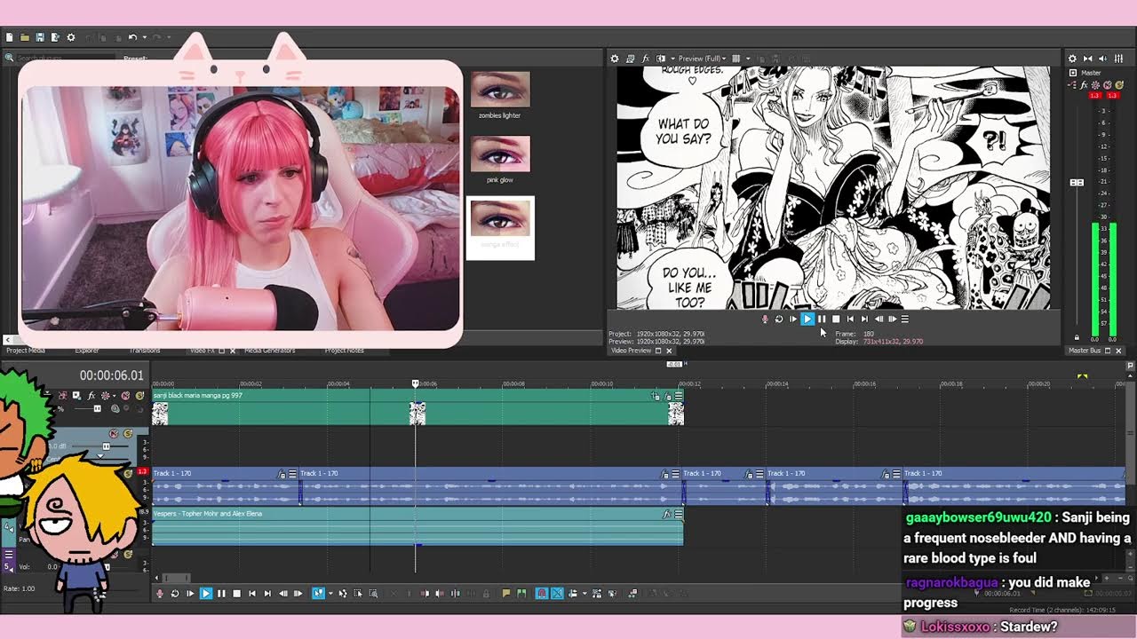 Robin & Sanji Video Editing Stream 3 - MelonTeee - YouTube