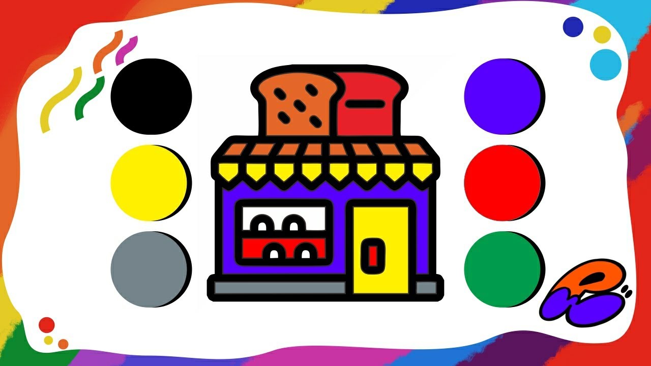 (TOKO ROTI) MENGGAMBAR DAN MEWARNAI DENGAN PASIR WARNA TOKO ROTI - YouTube