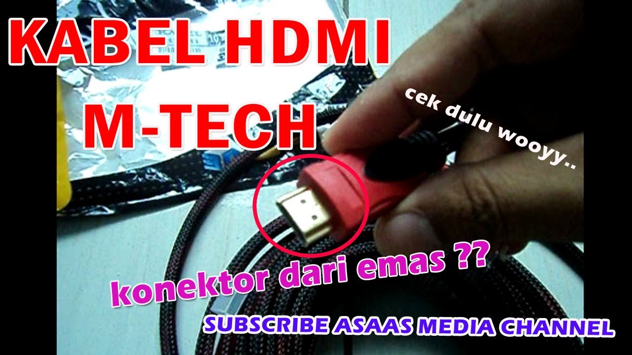 KABEL HDMI M-TECH | HDMI CABLE M-TECH - YouTube