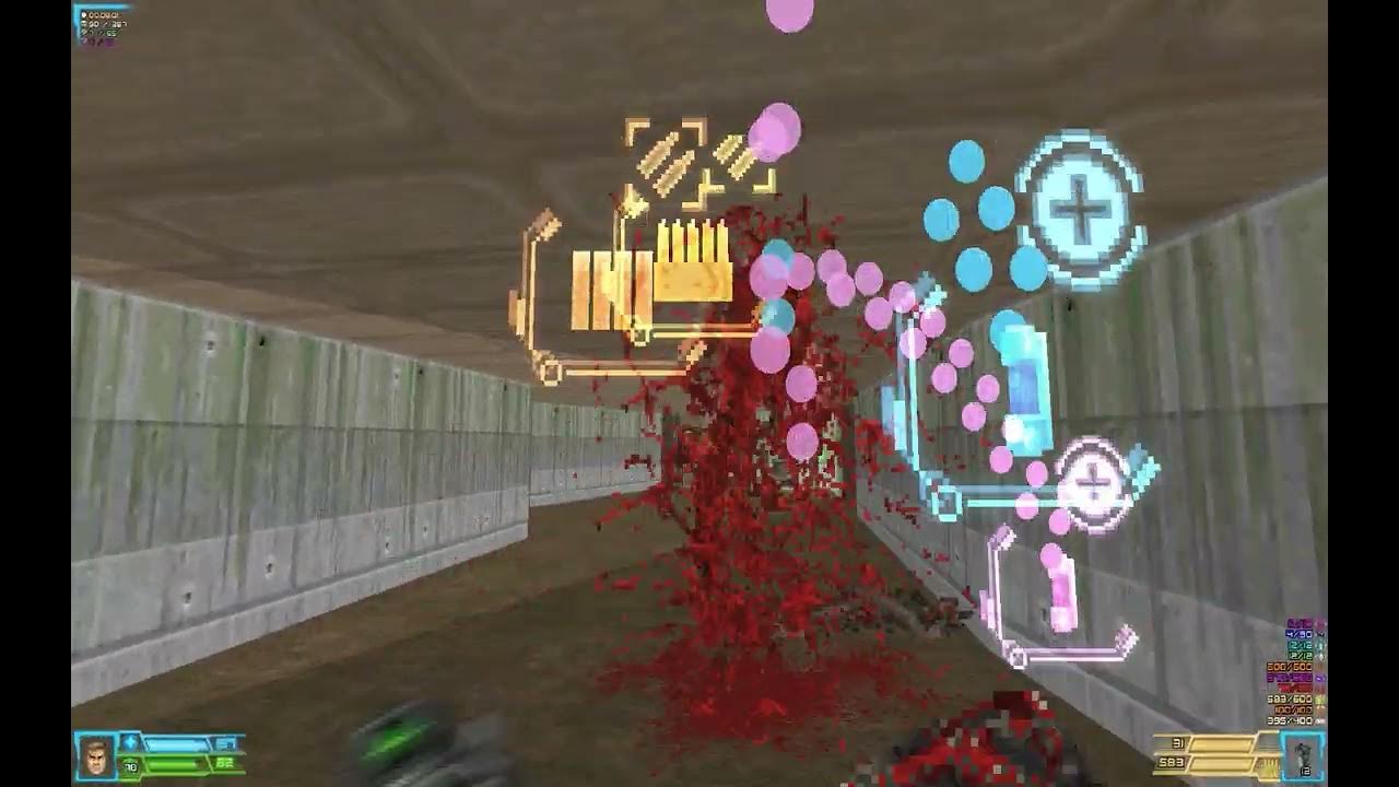 Ultimate Doom Maps of Chaos Overkill E2M5 - Command Center Project Brutality - YouTube
