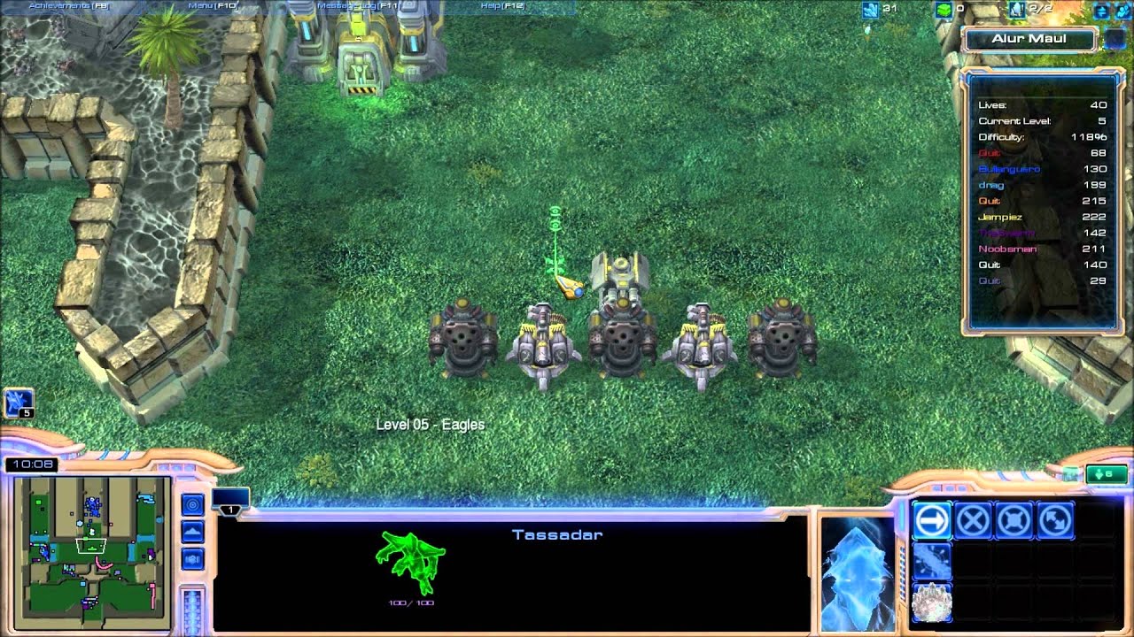 Starcraft 2 custom map review - Aiur Maul - YouTube