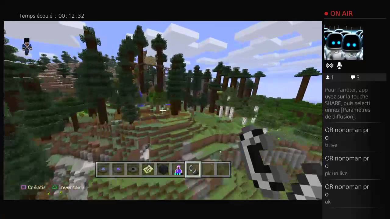 Live minecraft visite de la map didacticiel - YouTube
