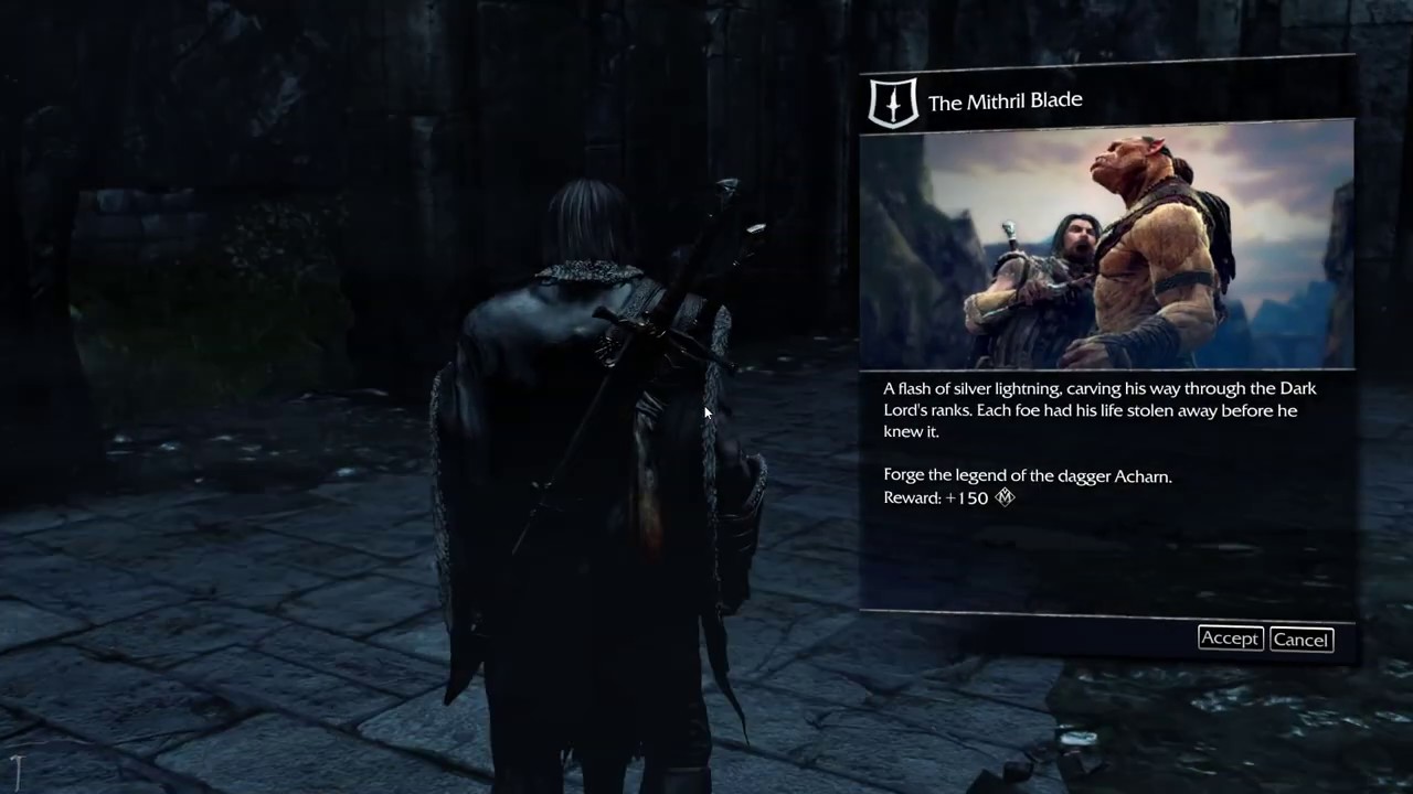 Middle Earth Shadow of Mordor The Mithril Blade (Dagger Mission) - YouTube