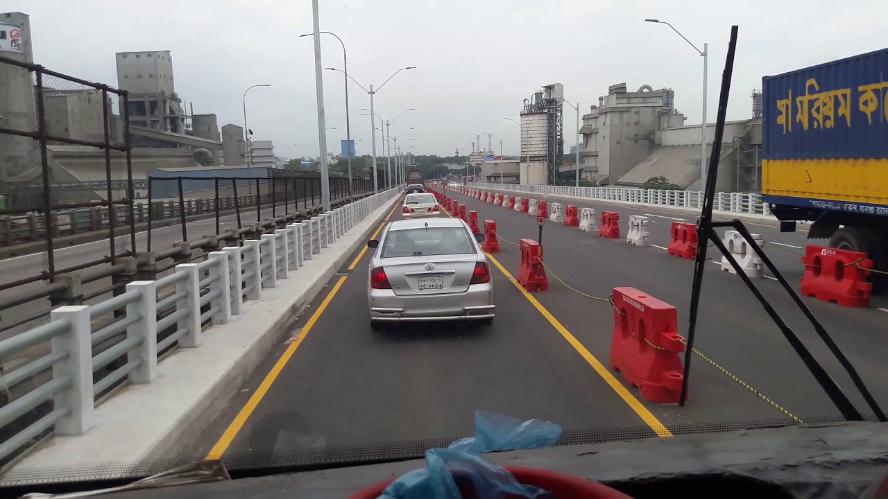 NEW MEGNA BRIDEGE TRAVEL TO LAL SOBUJ BUS BY [DHAKA TO NOAKHALI] - YouTube