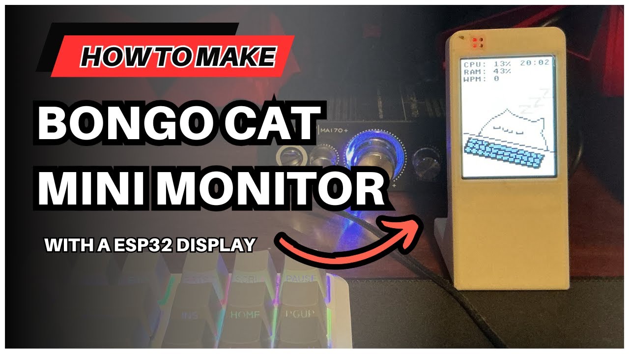 How to Make a Bongo Cat Mini Monitor with ESP32 - YouTube