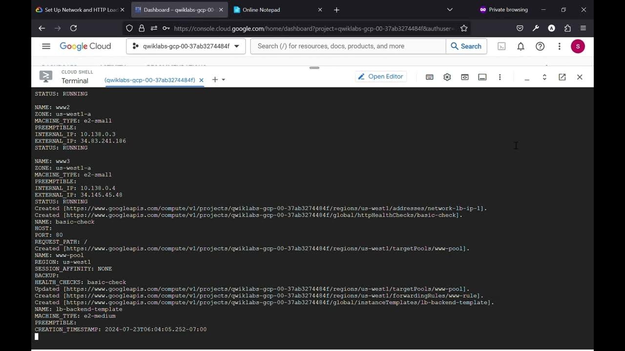 Set Up Network and HTTP Load Balancers | #GSP007 - YouTube