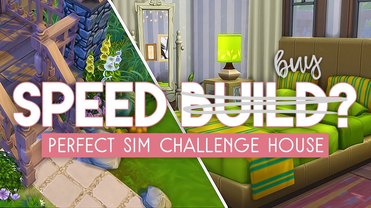 Speed B̶u̶i̶l̶d̶ 🏡 Perfect Sim Challenge House - YouTube