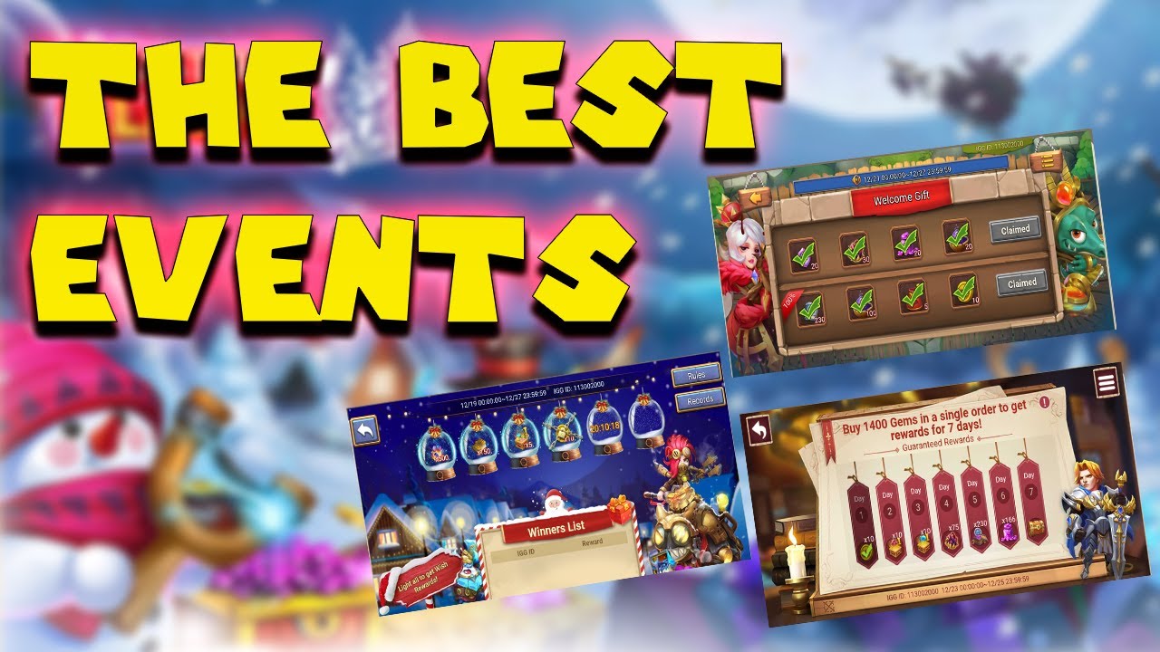 THE BEST EVENTS THIS HOLIDAY SEASON | CASTLE CLASH - YouTube