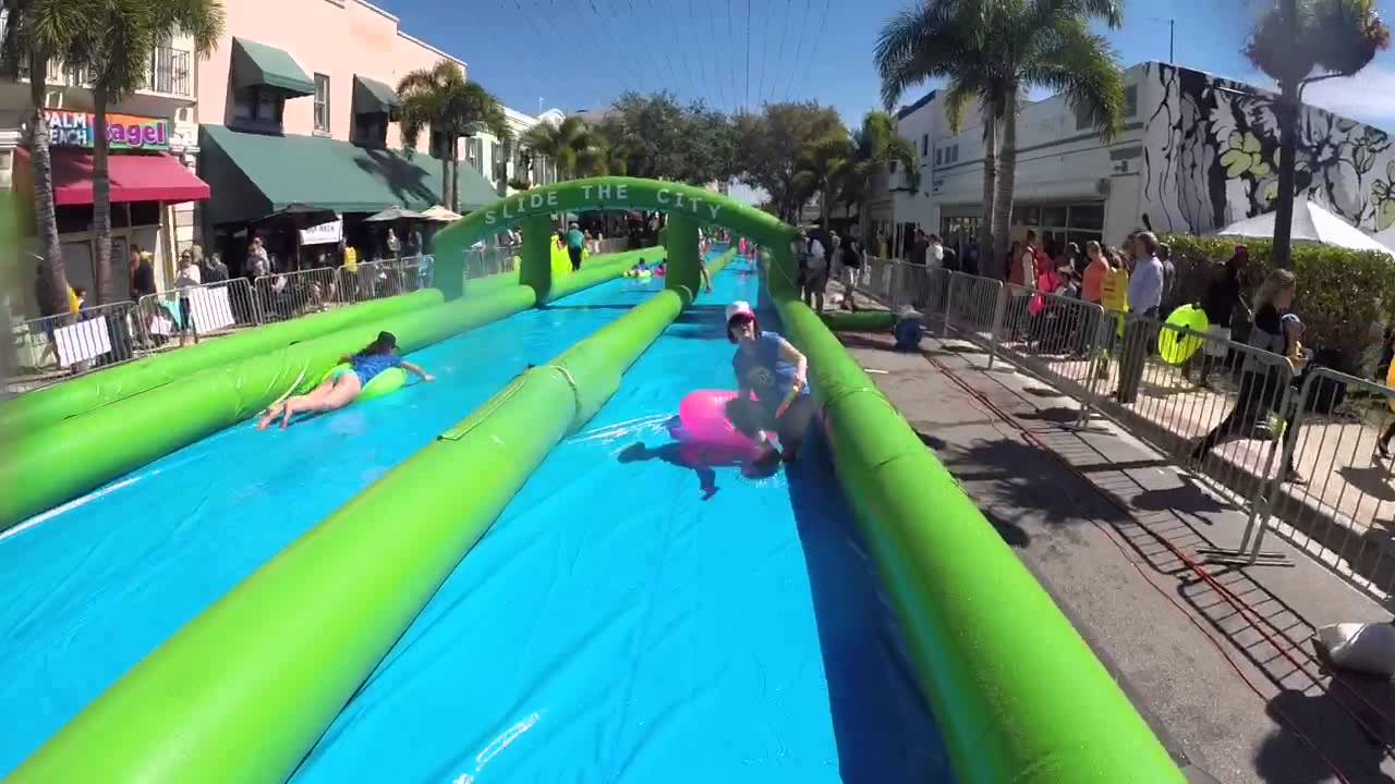 Slide the city, west palm beach - YouTube