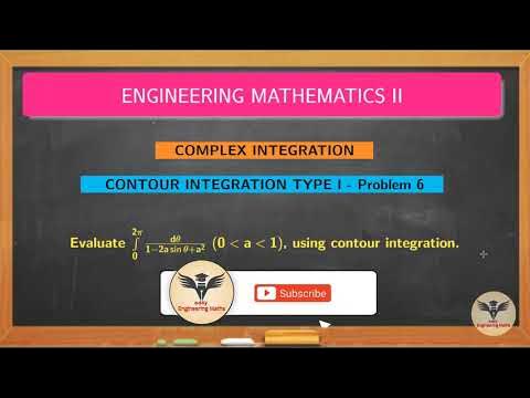 Contour Integration Type I Problem 6 / Complex Integration / Complex Variables / GATE / TANCET ...