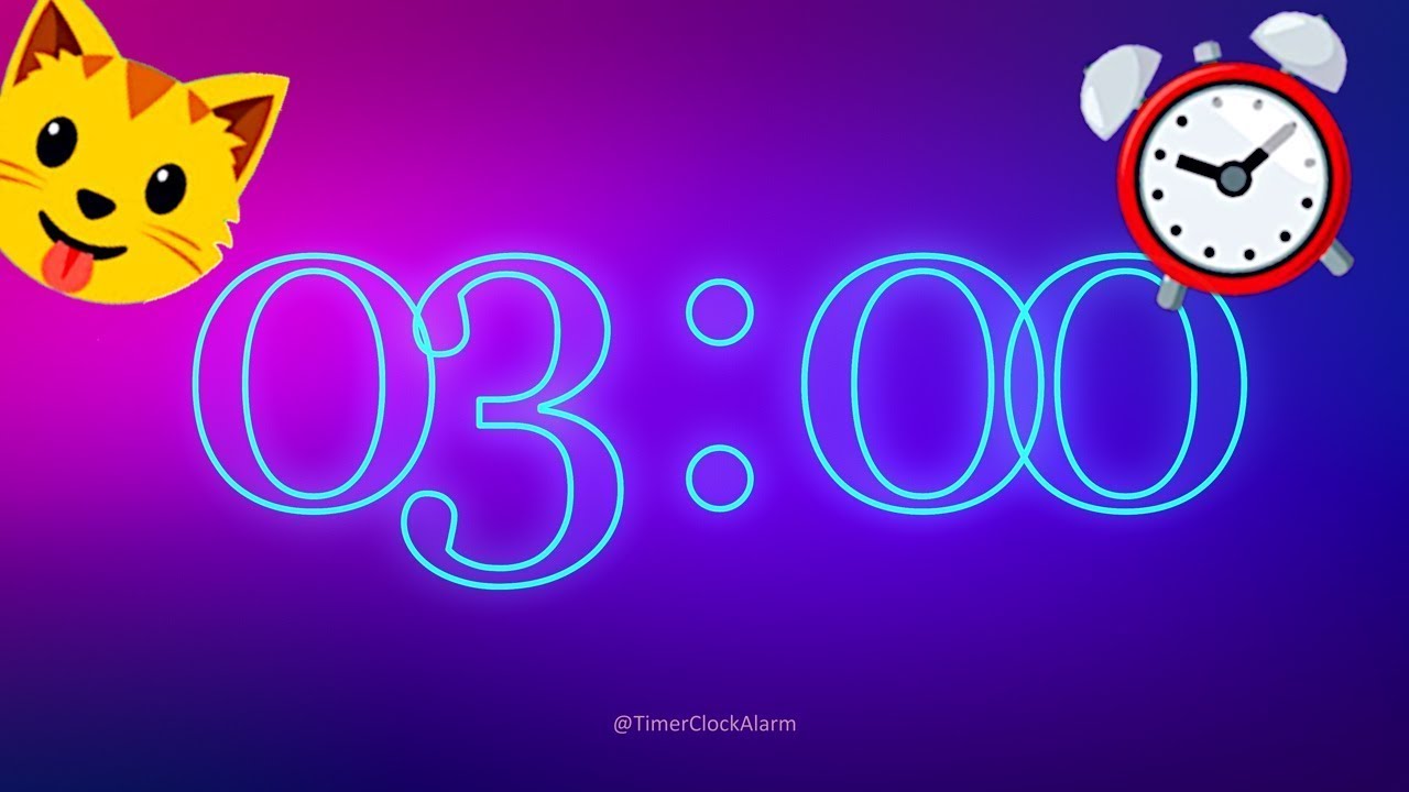 Electric Timer ⚡ 3 Minute Countdown - YouTube